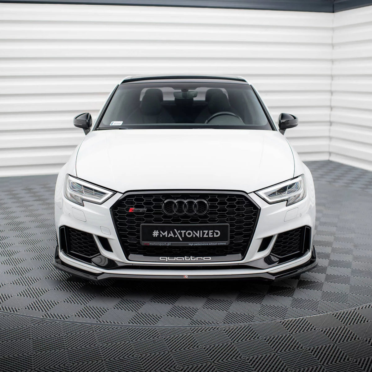 Maxton Design Splitter (V4) | Audi RS3 8V (Sedan) – grapershop